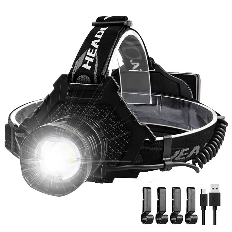 90000lm XHP70.2 Powerful Head Torch Led Head Lamp Flashlight Lantern ...