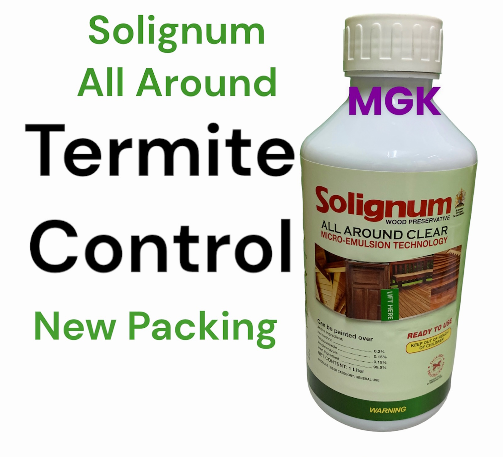 TERMITE CONTROL SOLIGNUM ALL AROUND CLEAR 1L | Lazada PH