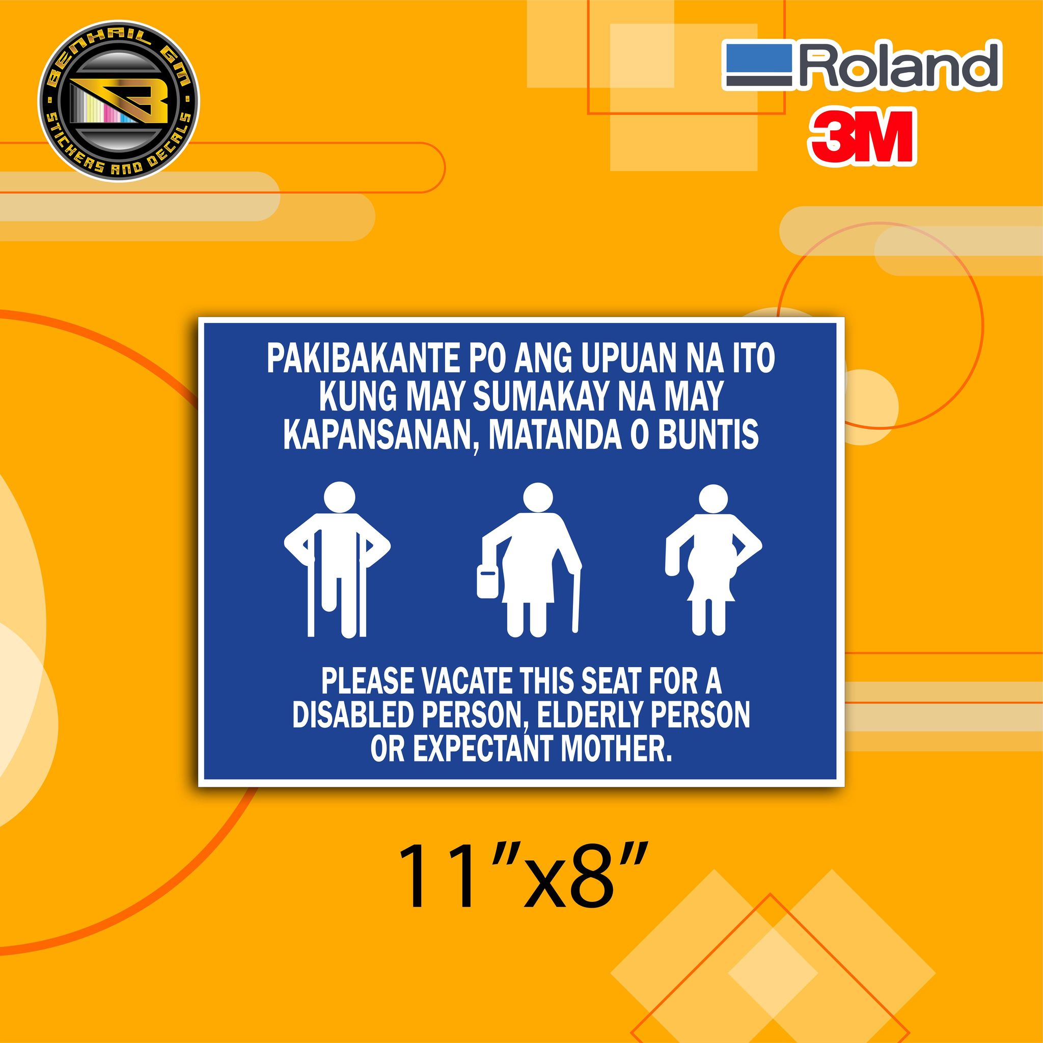 PWD 3M Vinyl Sticker Laminated | Lazada PH