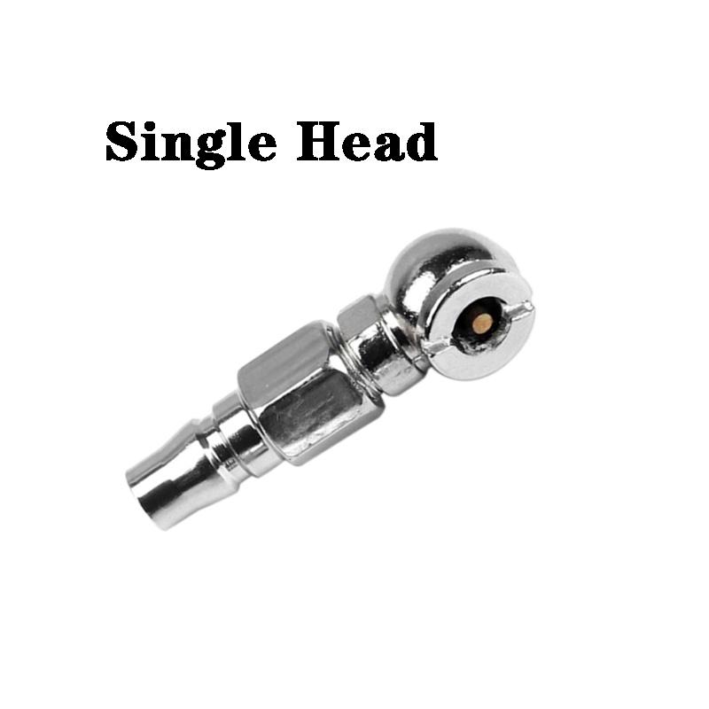 Air Chuck Tire Inflator Nozzle Double Head Tire Chuck Air Inflator Hose ...