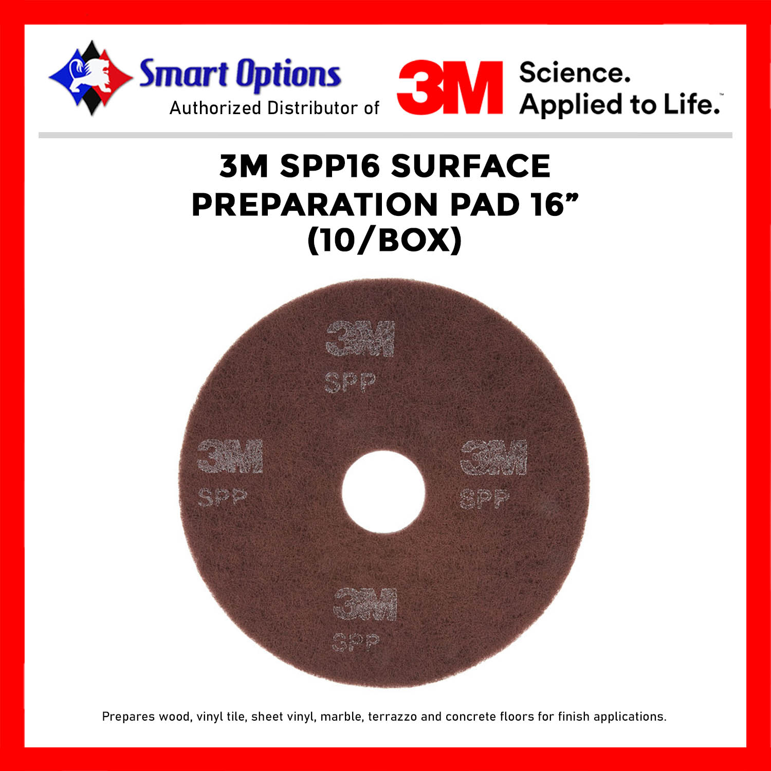 3M Surface Preparation Floor Pad SPP 16" | Lazada PH