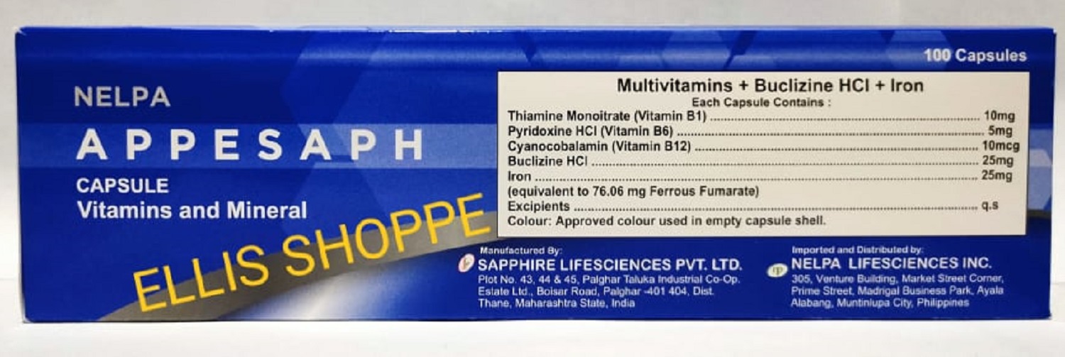 APPESAPH Vitamins & Mineral (Appetite Stimulant) Multivitamins ...