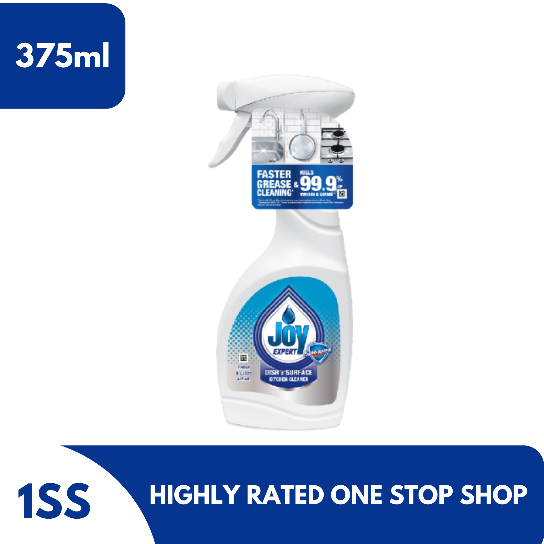 Joy Expert Dish & Surface Kitchen Cleaner Fresh & Light, 375ml | Lazada PH