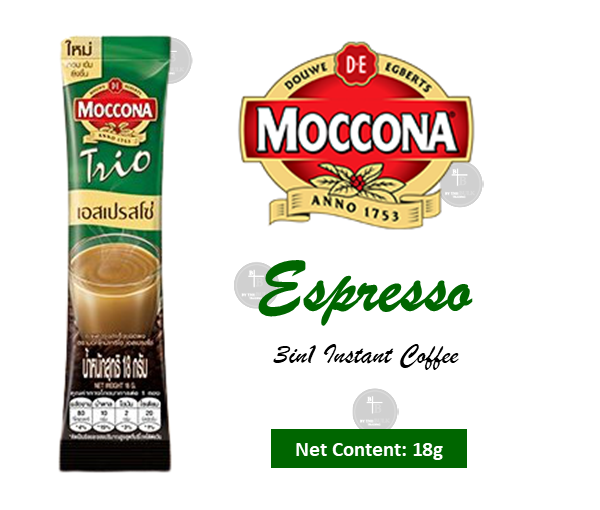 Espresso Moccona Trio 3 in 1 Instant Coffee (18g) Authentic Thai Product | Lazada PH