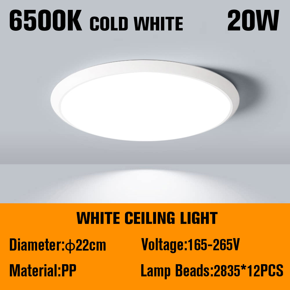 【2pcs】Tricolor LED Ceiling Light Mounted 3 color Round Ceiling Light ...