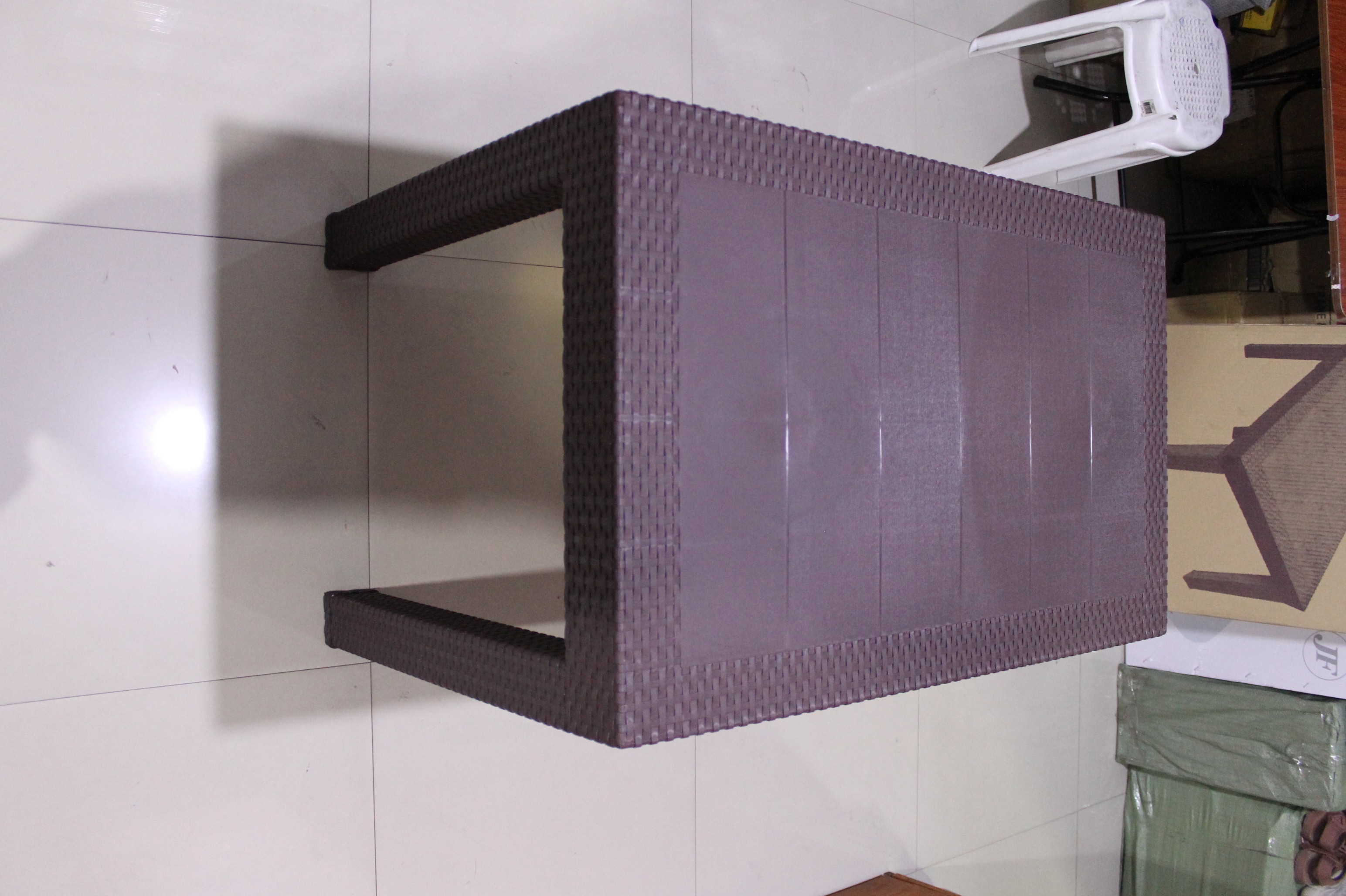 PLASTIC RATTAN TABLE Dining/Outdoor Use Table (24 x38 inches ) | Lazada PH