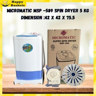 Micromatic MSP-589 SPIN DRYER 5.0KG/Laundry Dryer | Lazada PH