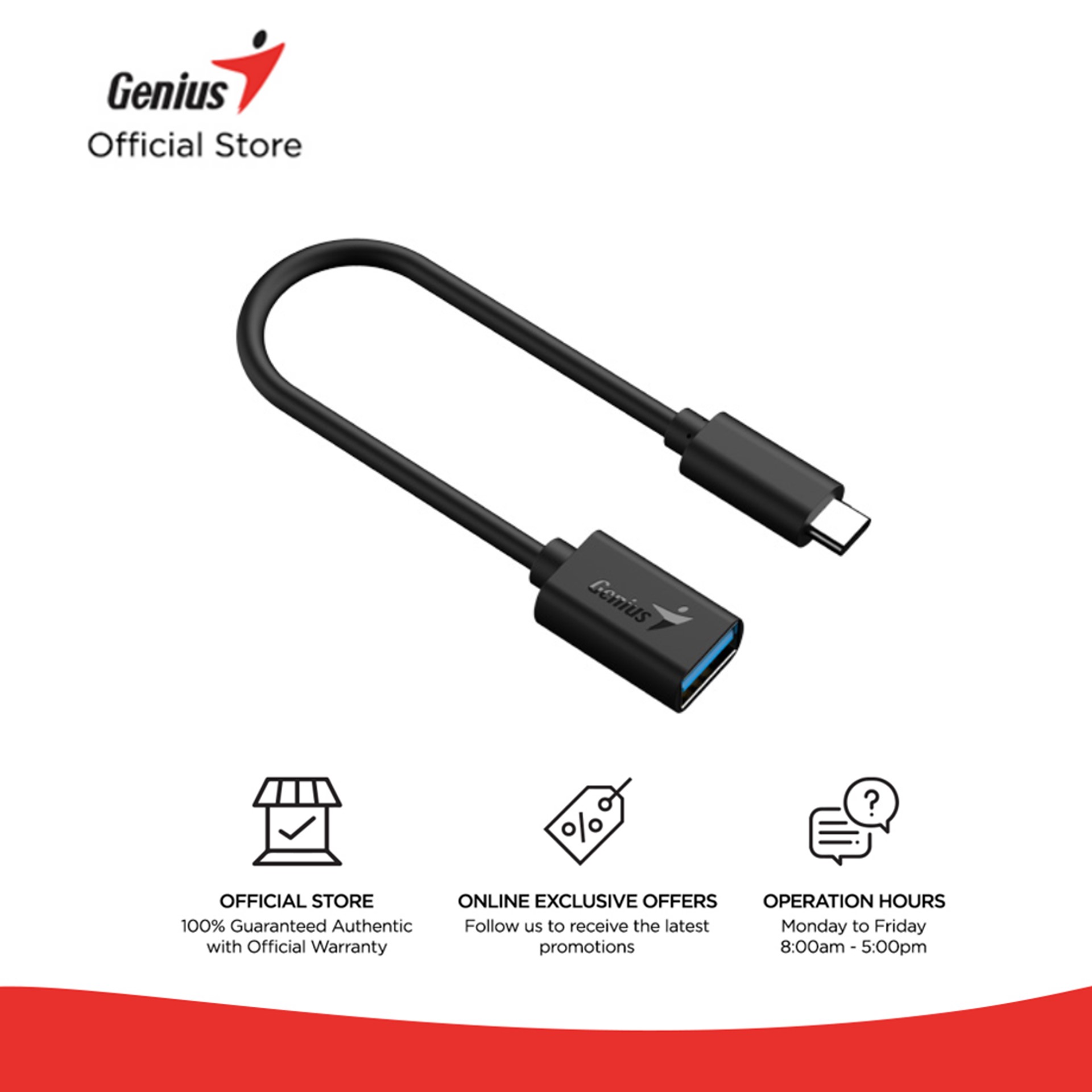 Genius ACC-C2AC Adaptor with cable | Lazada PH