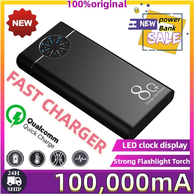 【Explosive style】original 100000mah powerbank quick charge PowerBank ...