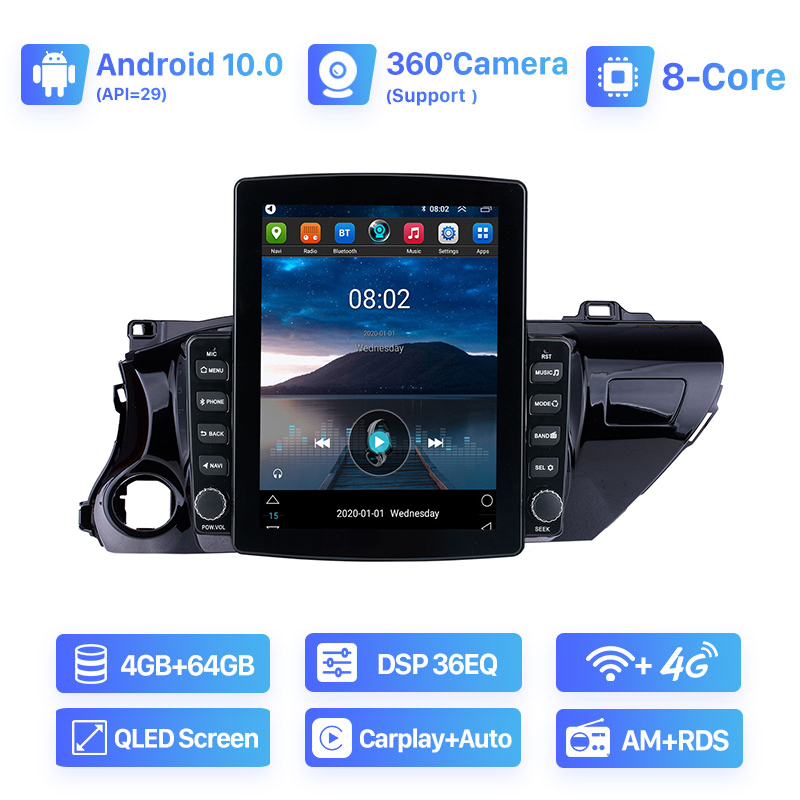 Seicane 9.7 Inch QLED Touchscreen Tesla style Vertial Big screen ...