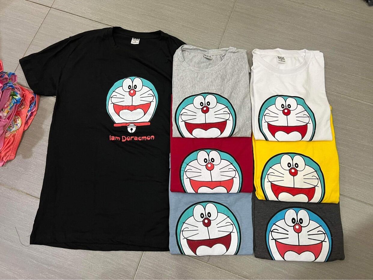 Doraemon t shirt cotton ready stock free shipping | Lazada PH