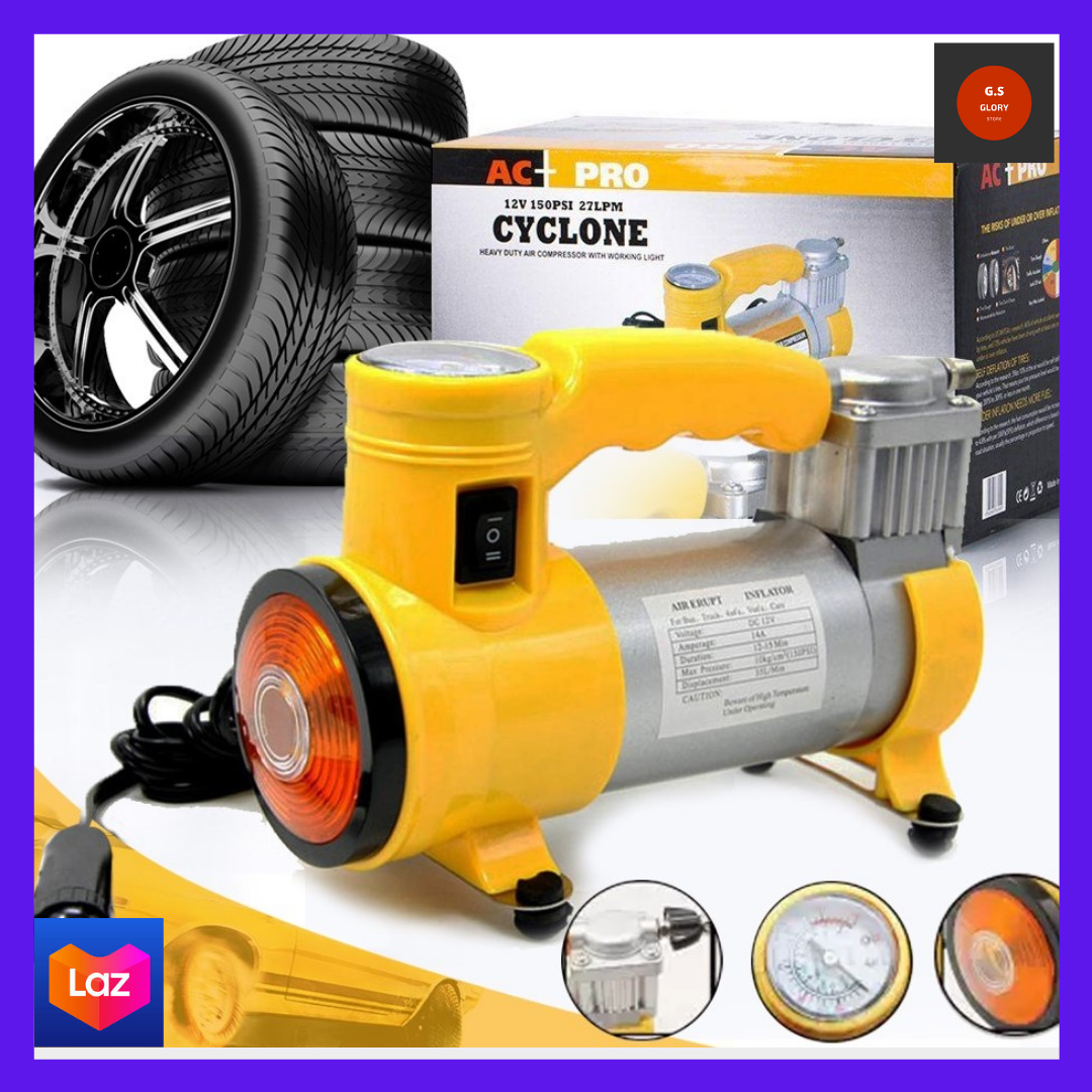 ( Glory Shop ) Cyclone Ac + Pro 12V 150Psi 35Lpm Heavy Duty Air ...