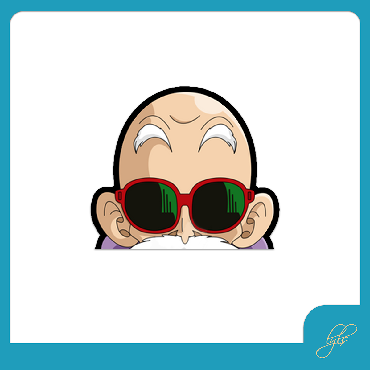 MASTER BUTTEN DRAGON BALL Z ANIME PEEKER Waterproof Vinyl Sticker for ...