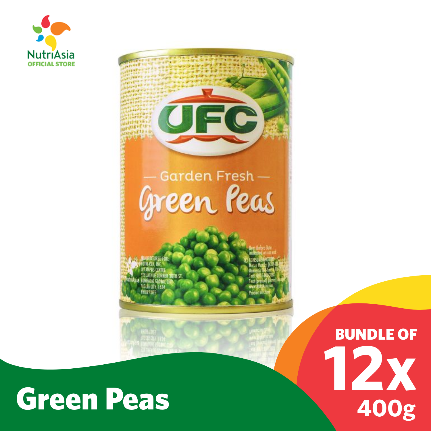 UFC Green Peas 400 g Bundle of 12 | Lazada PH