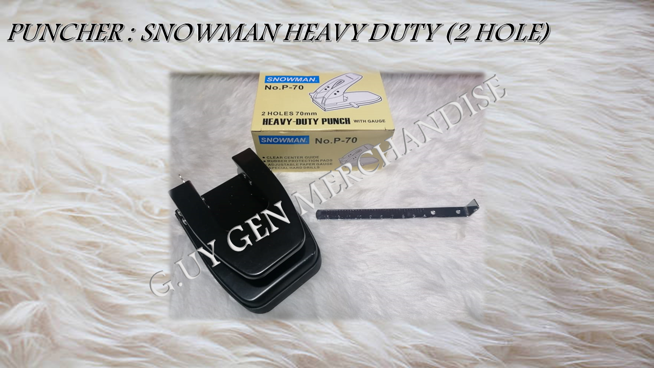 PUNCHER ;SNOWMAN HEAVY DUTY (2 HOLE) | Lazada PH