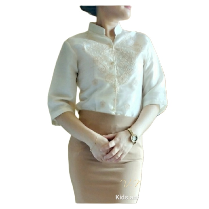 MODERN FILIPINIANA LADY BARONG PURE EMBROIDERED FOR WOMEN | Lazada PH