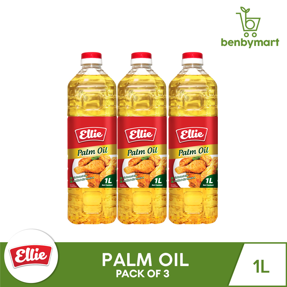 Ellie Palm Oil Bottle 1L (Set of 3) | Lazada PH