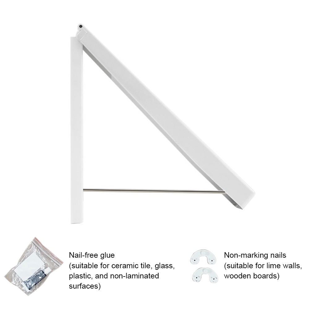 Foldable Multifunction Wall Mounted Clothes Rail Drying Racks Clothes ...