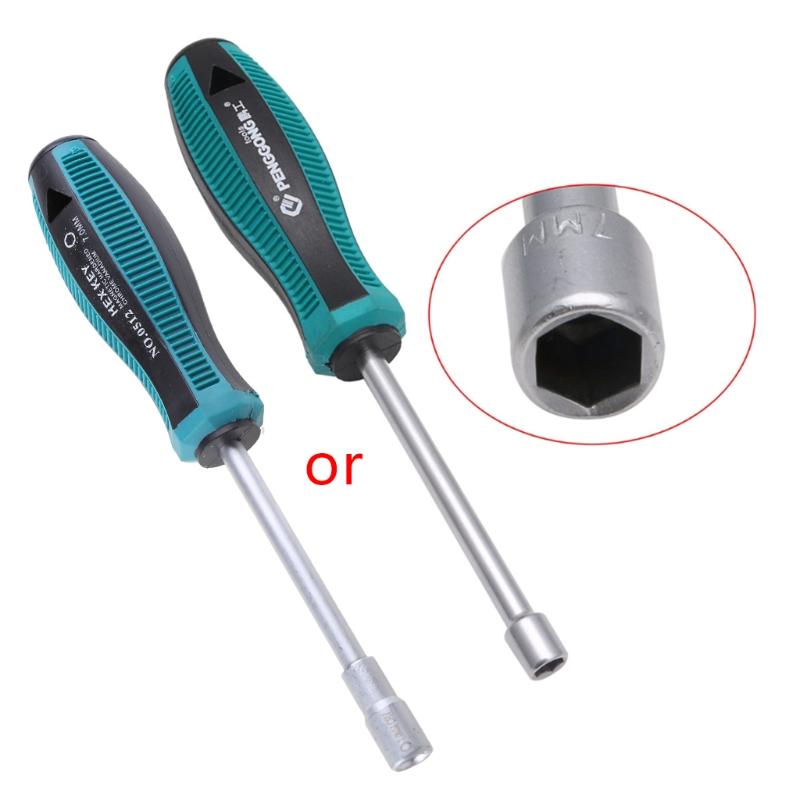Metal Socket Driver Wrench Screwdriver Hex Nut Key Nutdriver Hand Tool ...