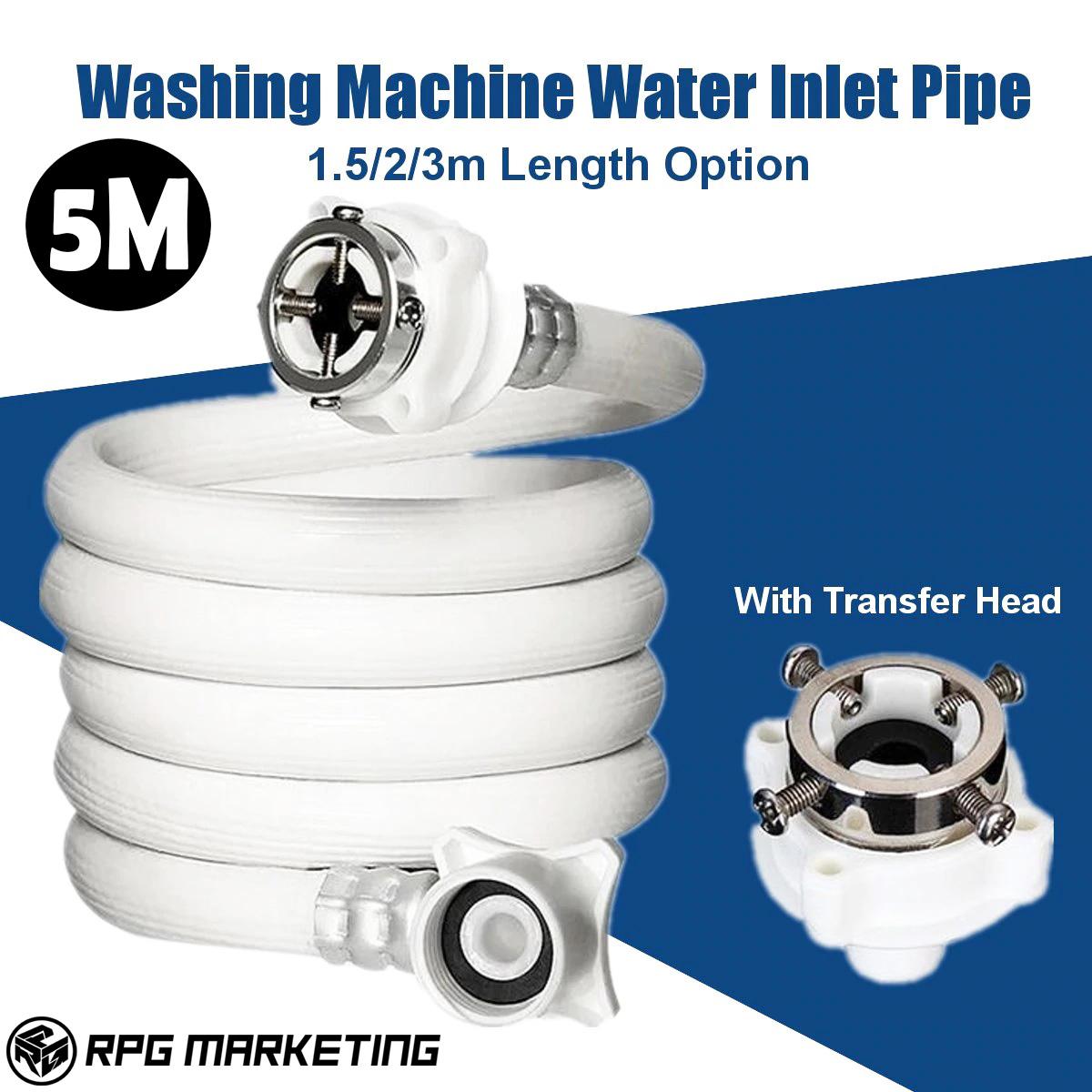 2/3/5m Automatic Washing Machine Inlet Water Hose Extension Tube ...