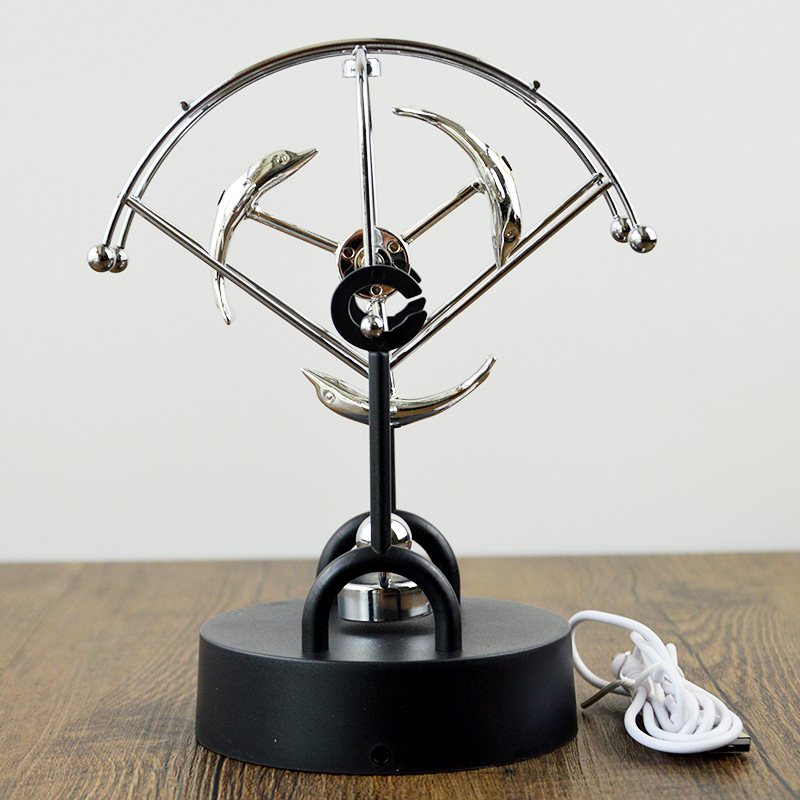 USB Fan-Shaped Dolphin Permanent Motion Instrument Manufacturer Plug-in ...