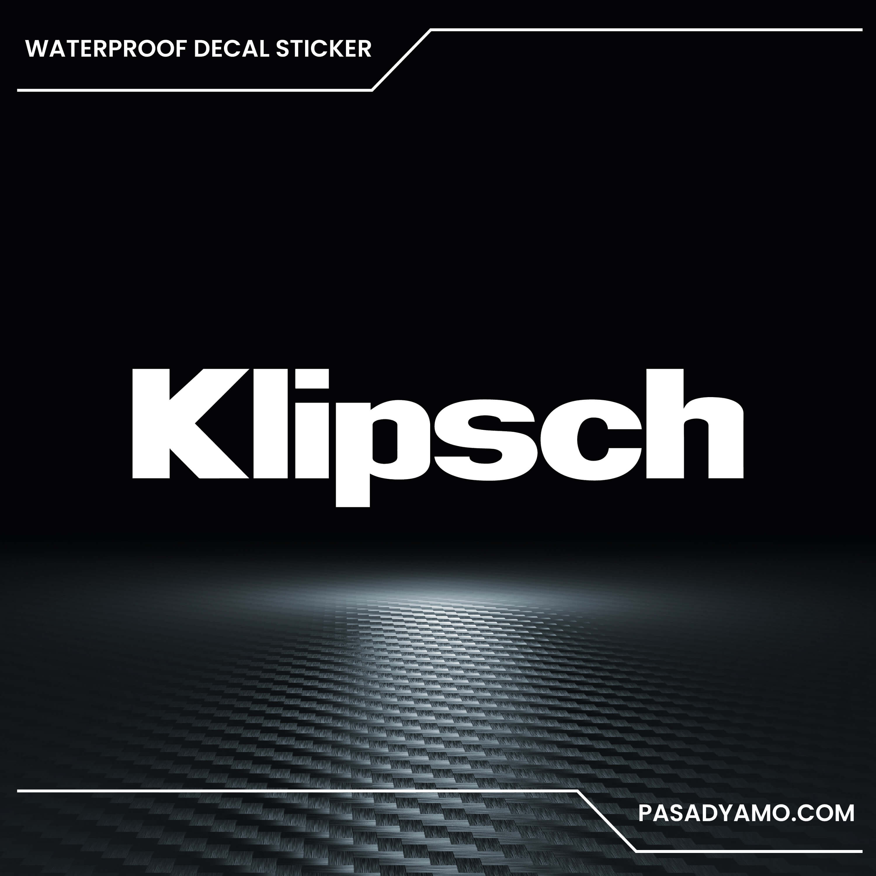 Klipsch Logo Decal Sticker for Cars Motorcycles Laptops Skateboards ...