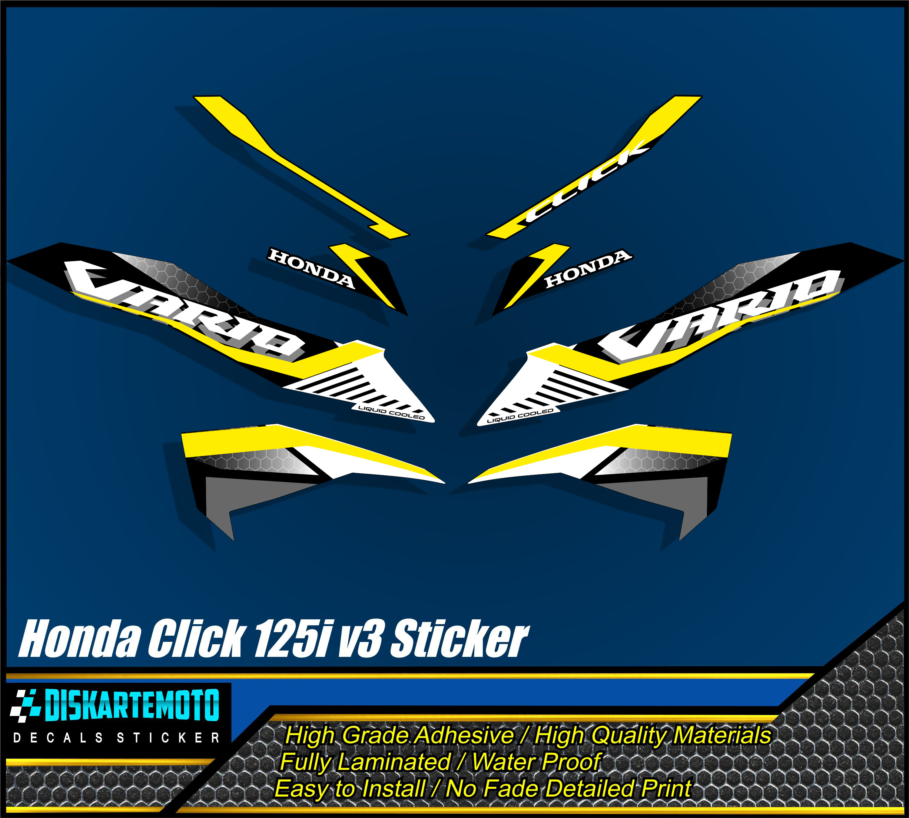 Honda Click 125i V3 Sticker Vario | Lazada PH