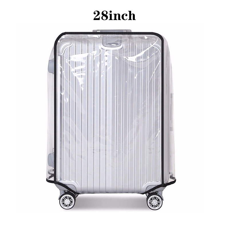 20"/24"/28"/30" PVC Luggage Cover Transparent Waterproof Suitcase Cover ...
