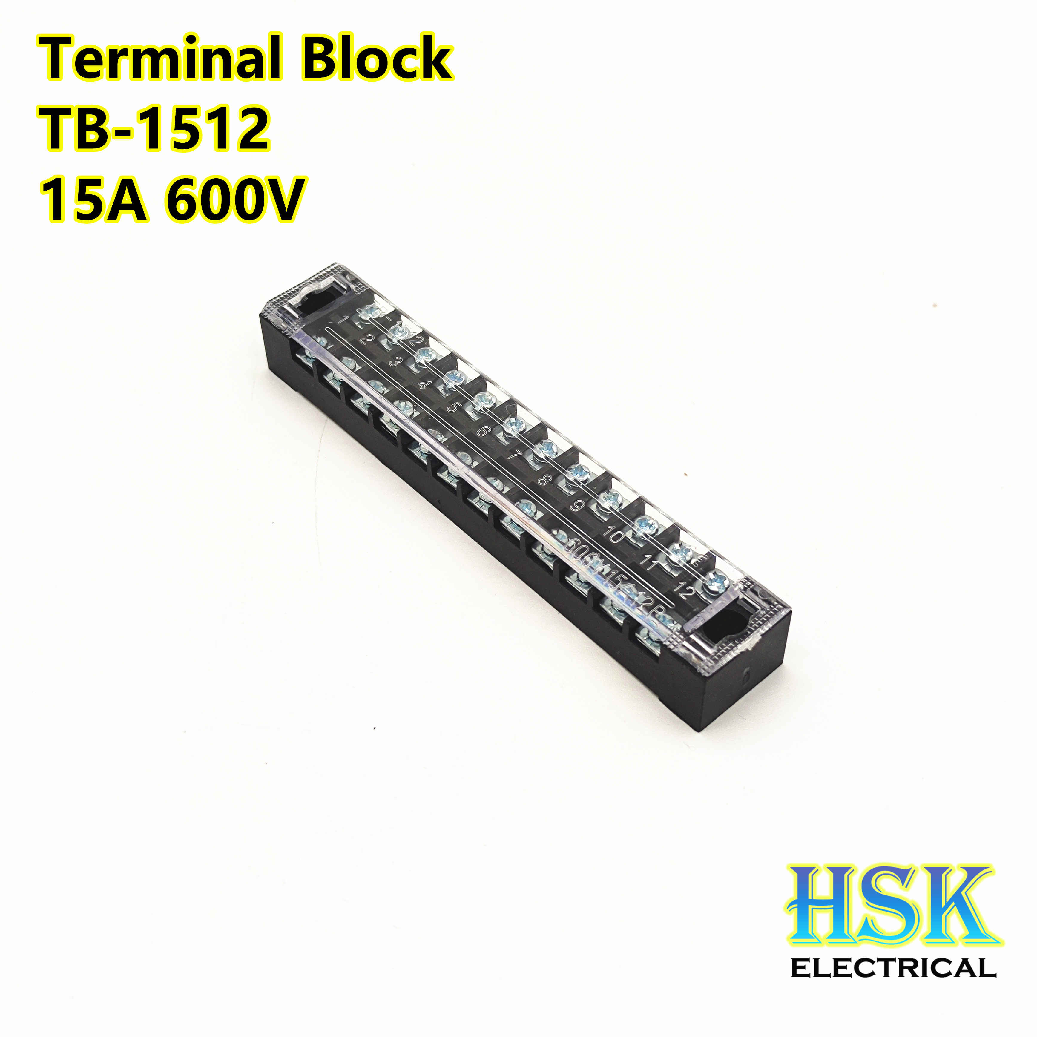 15A Molded Terminal Block AC600V TB-1503 TB-1504 TB-1506 TB-1508 TB ...