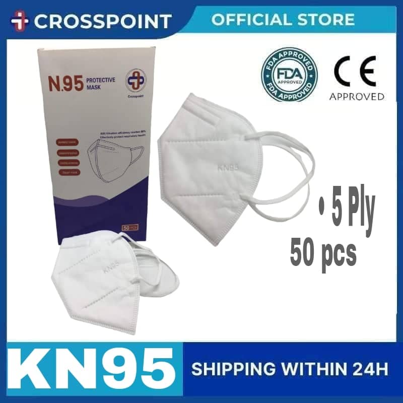 Crosspoint KN95 FACEMASK 50pcs WITH BOX | Lazada PH
