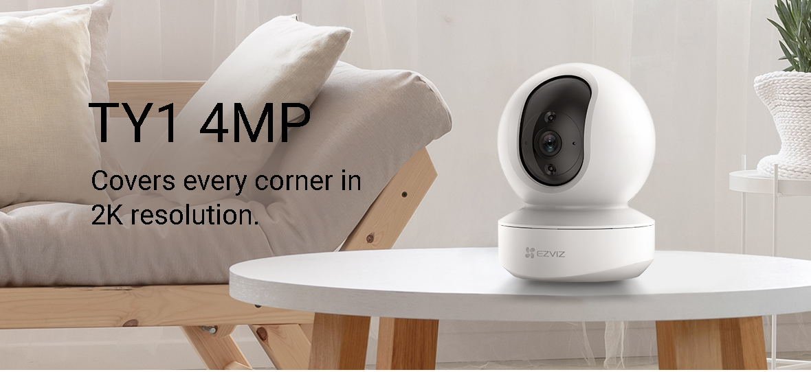 EZVIZ Camera TY1 Wi-Fi Pan & Tilt 2MP, 4MP 2K resolution | Lazada PH
