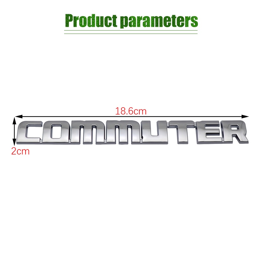 ABS Chrome COMMUTER Letter Car Auto Emblem Badge Sticker Decal For ...