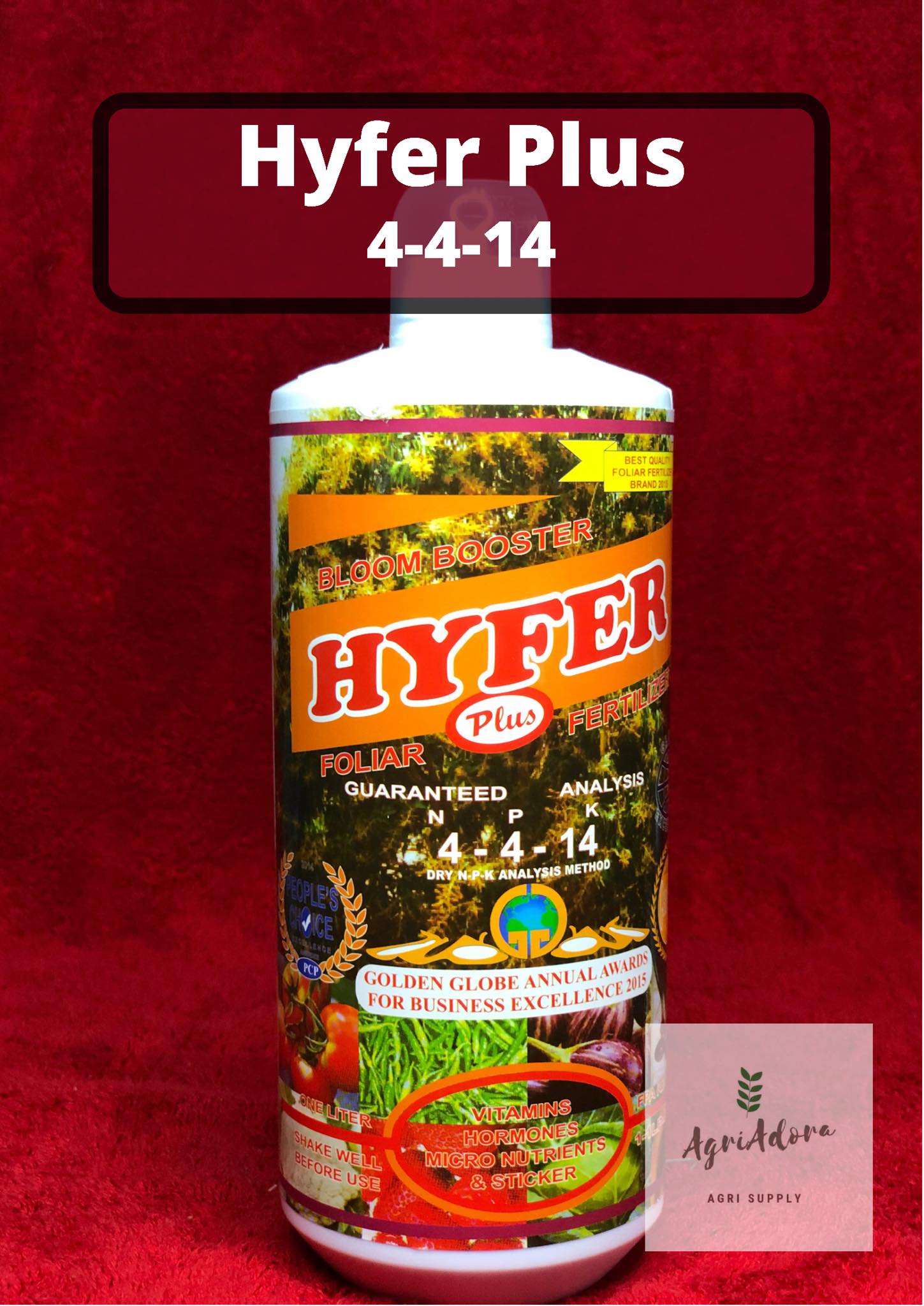 Hyfer Plus Bloom Booster/Growth Enhancer Foliar Fertilizer (1 Liter ...