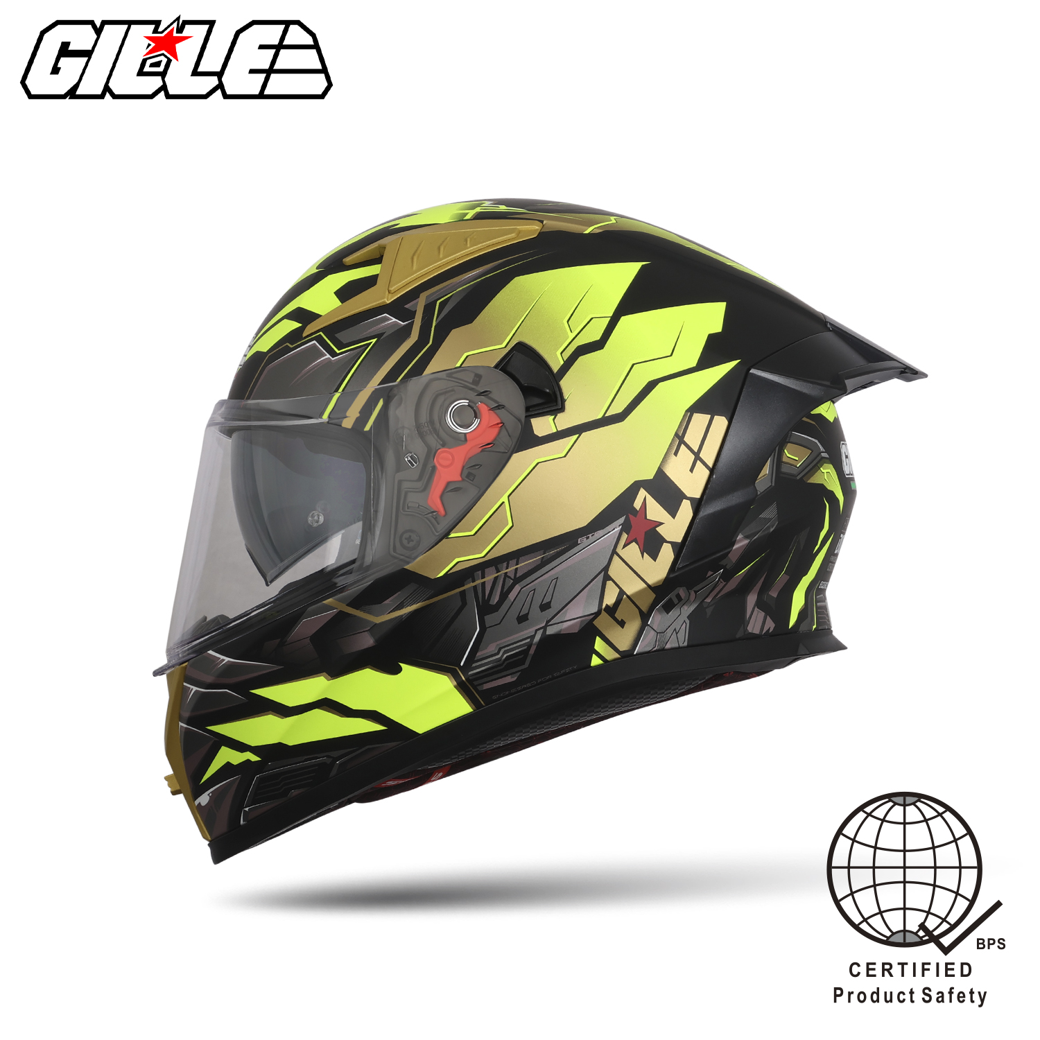 Gille Helmet 135 GTS V1 META Motorcycle Helmets Full Face Dual Visor ...