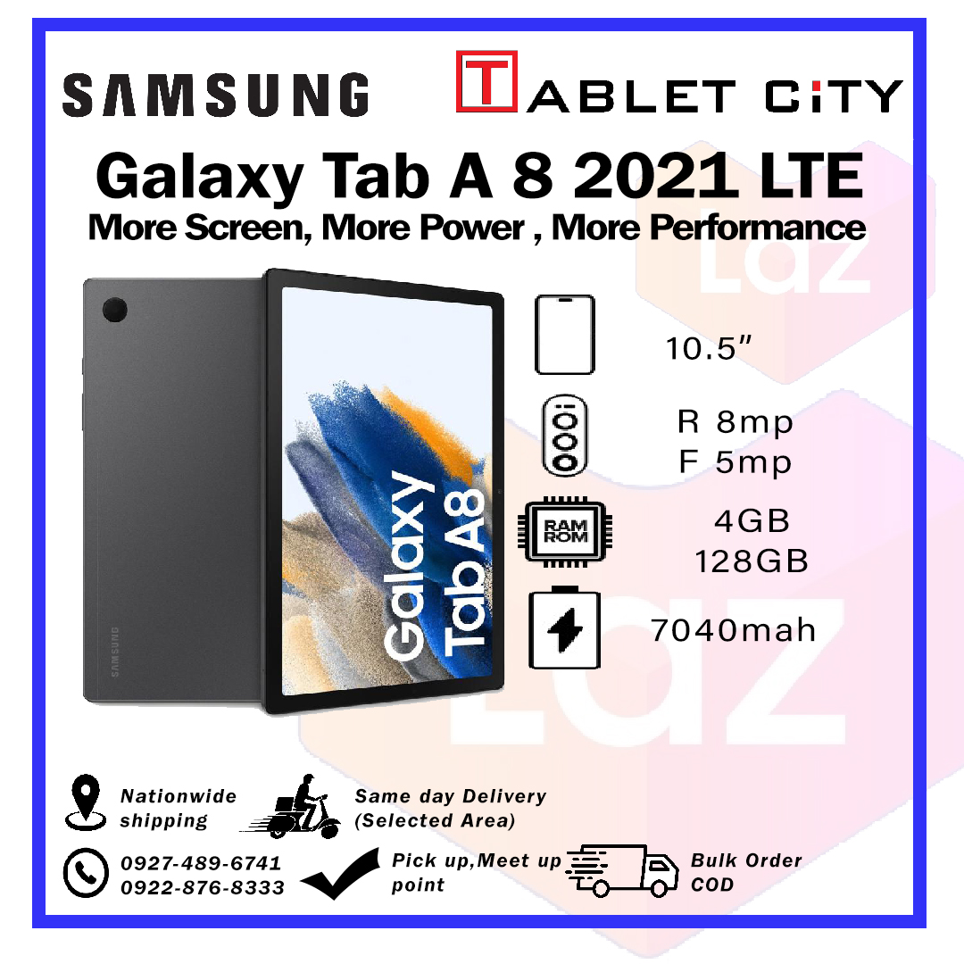 Samsung Galaxy Tab A 8 2021 LTE Cellular RAM 4GB ROM 128GB 10.5 ...