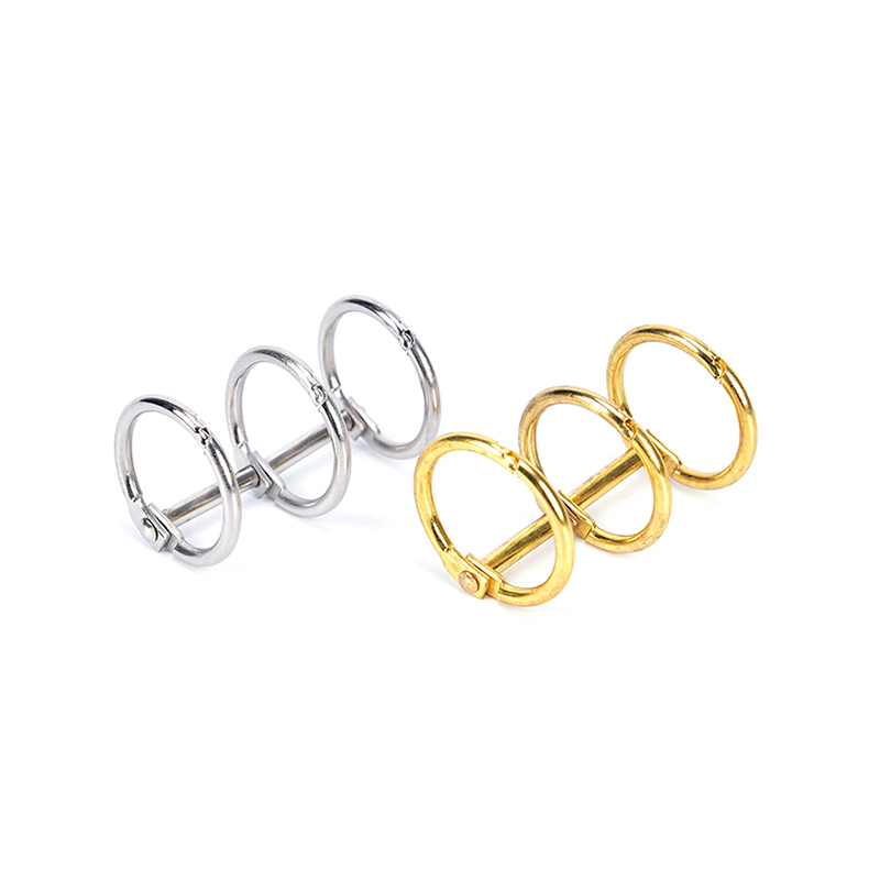 [Mimar] DIY Metal Clip 3 Holes Ring For Notebook Loose Leaf Diary Photo ...