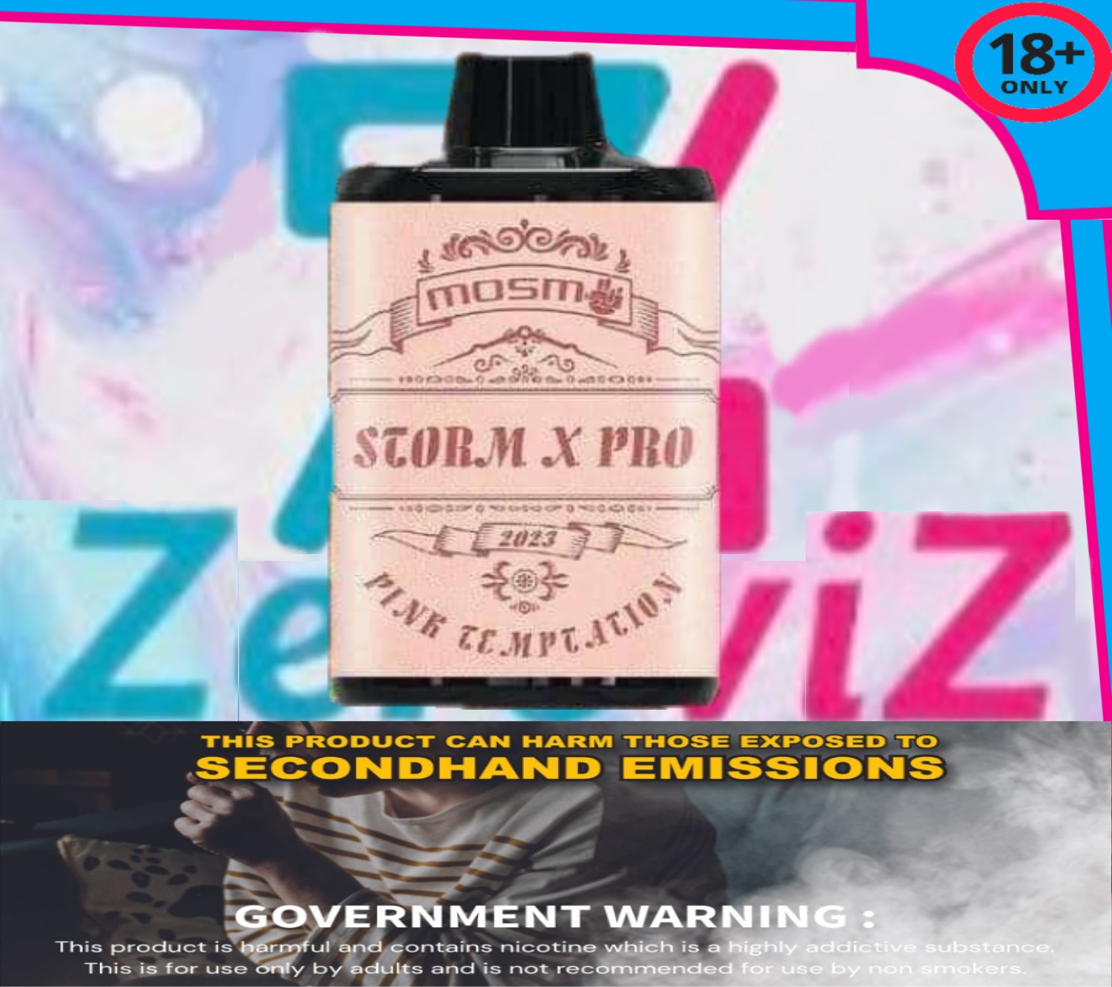 Mosmo Storm X Pro 9000 Disposable Pod 10ml (w/ Lanyard) | Lazada PH