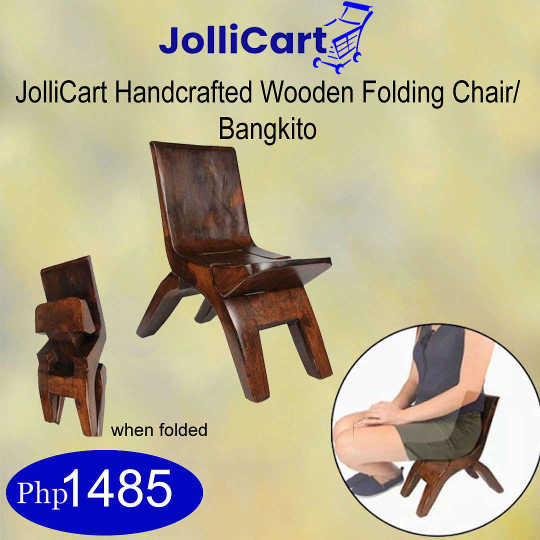 JolliCart 1pc Handcraft Folding Chair Bangkito Upuan Bangko Small Chair ...
