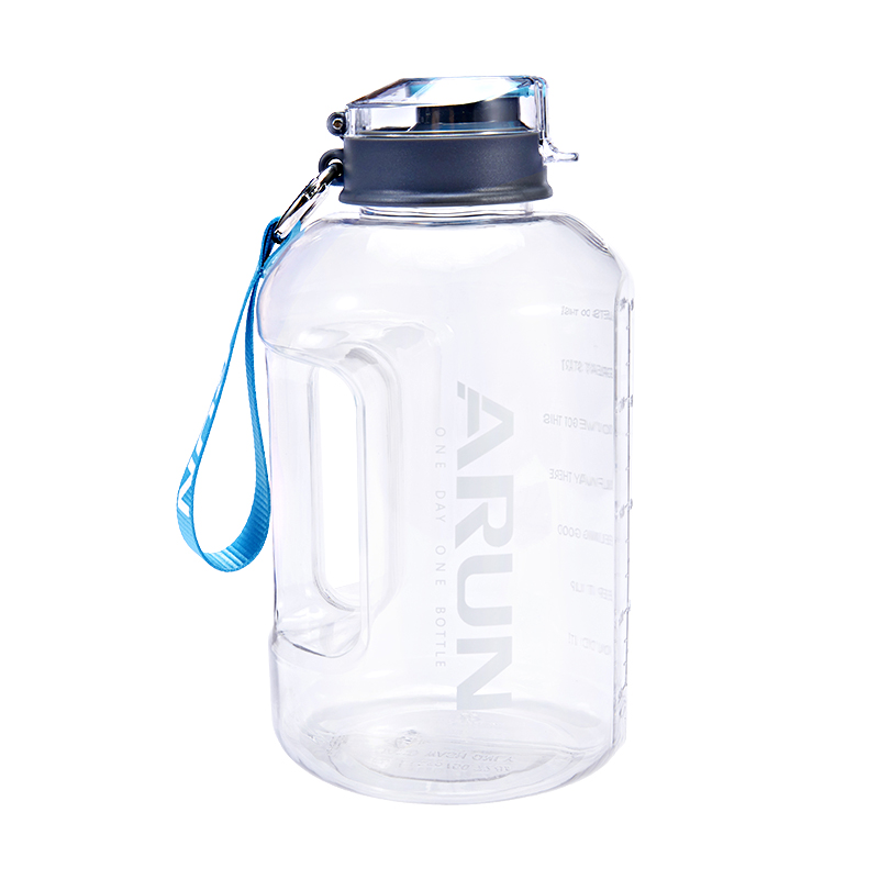 ARUN Water Bottle with Time Marker and Handle 73oz 2.2L Water Jug BPA ...