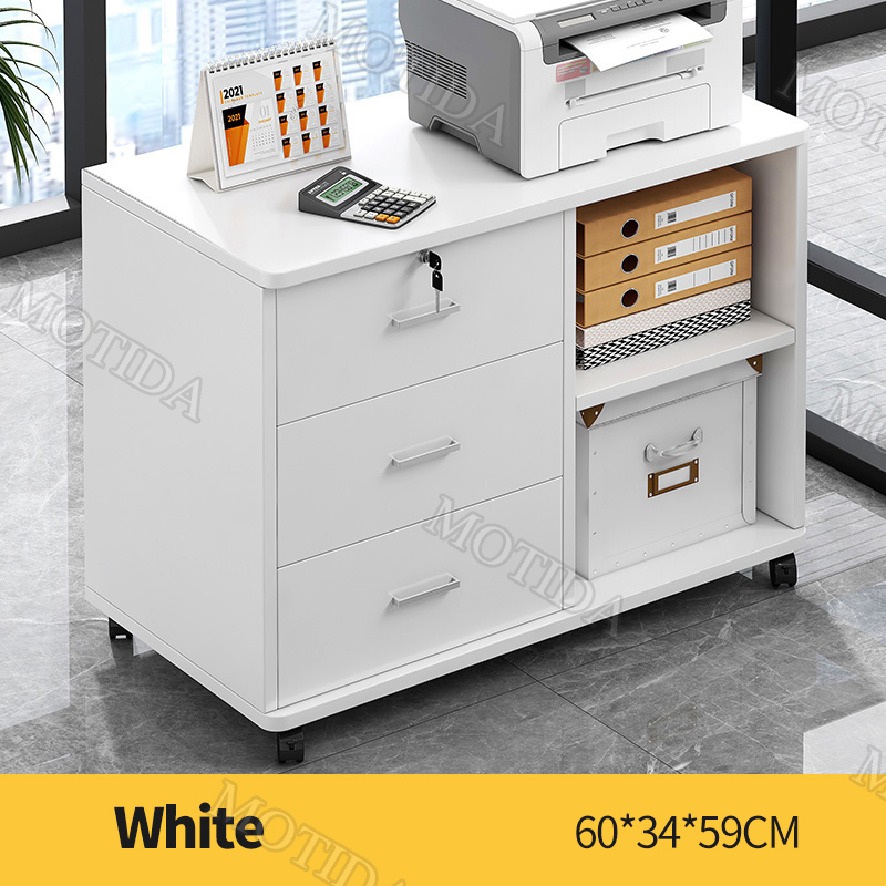 Upgraded File Cabinet Office Cabinet Moving Storage Cabinet with Lock ...