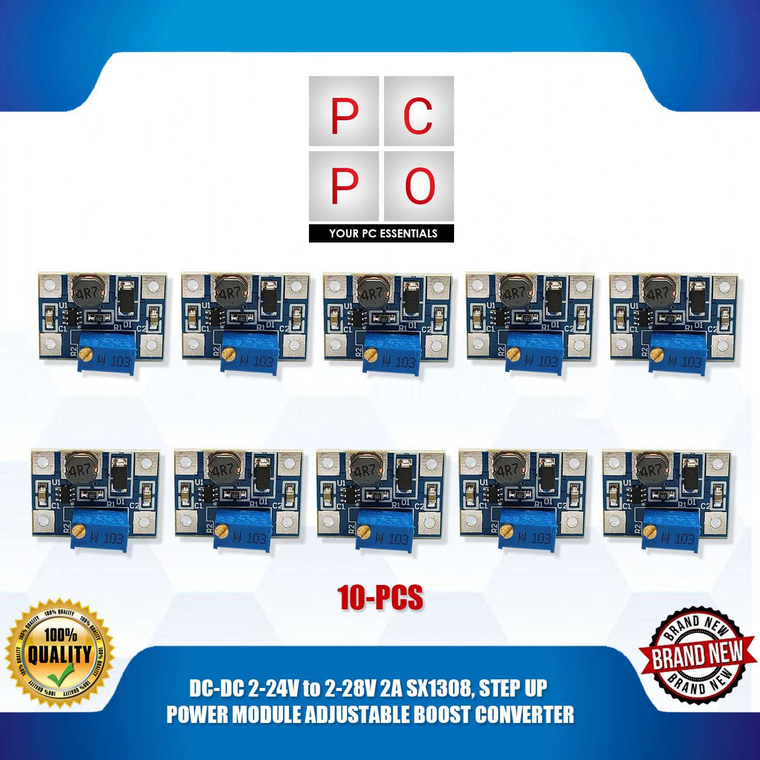 DC-DC 2-24V to 2-28V 2A SX1308, STEP UP POWER MODULE ADJUSTABLE BOOST ...