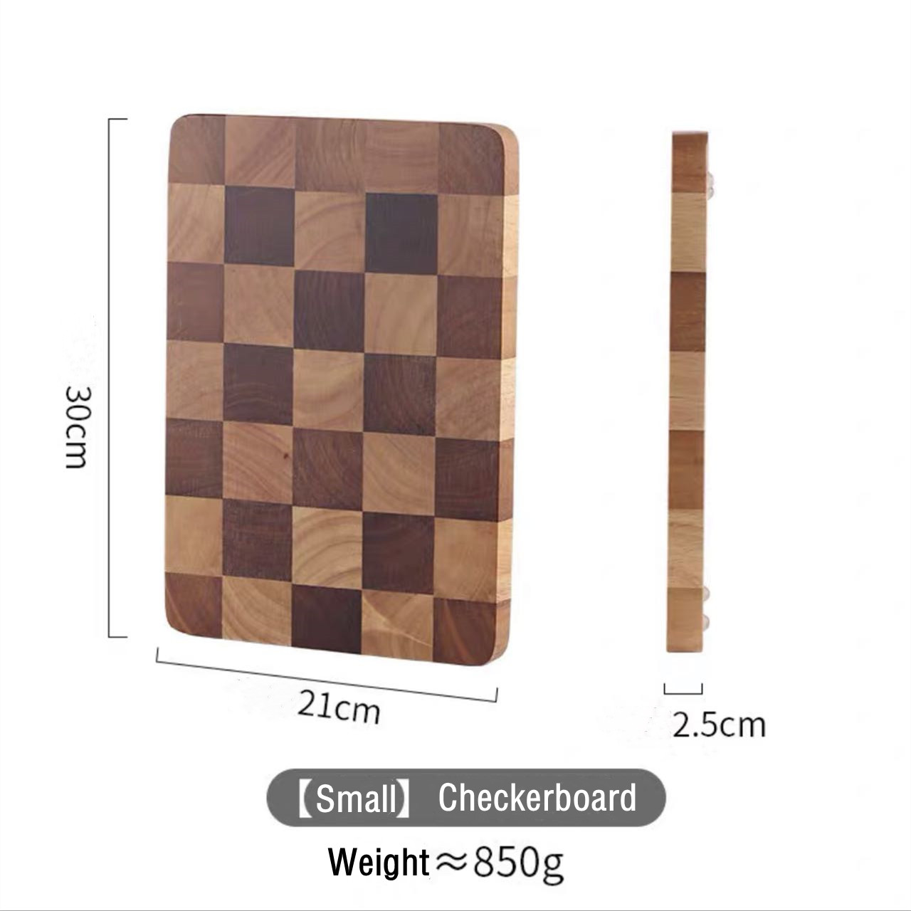 Roborobo Natural Thai Acacia Wood Chessboard Chopping Board Steak Plate ...
