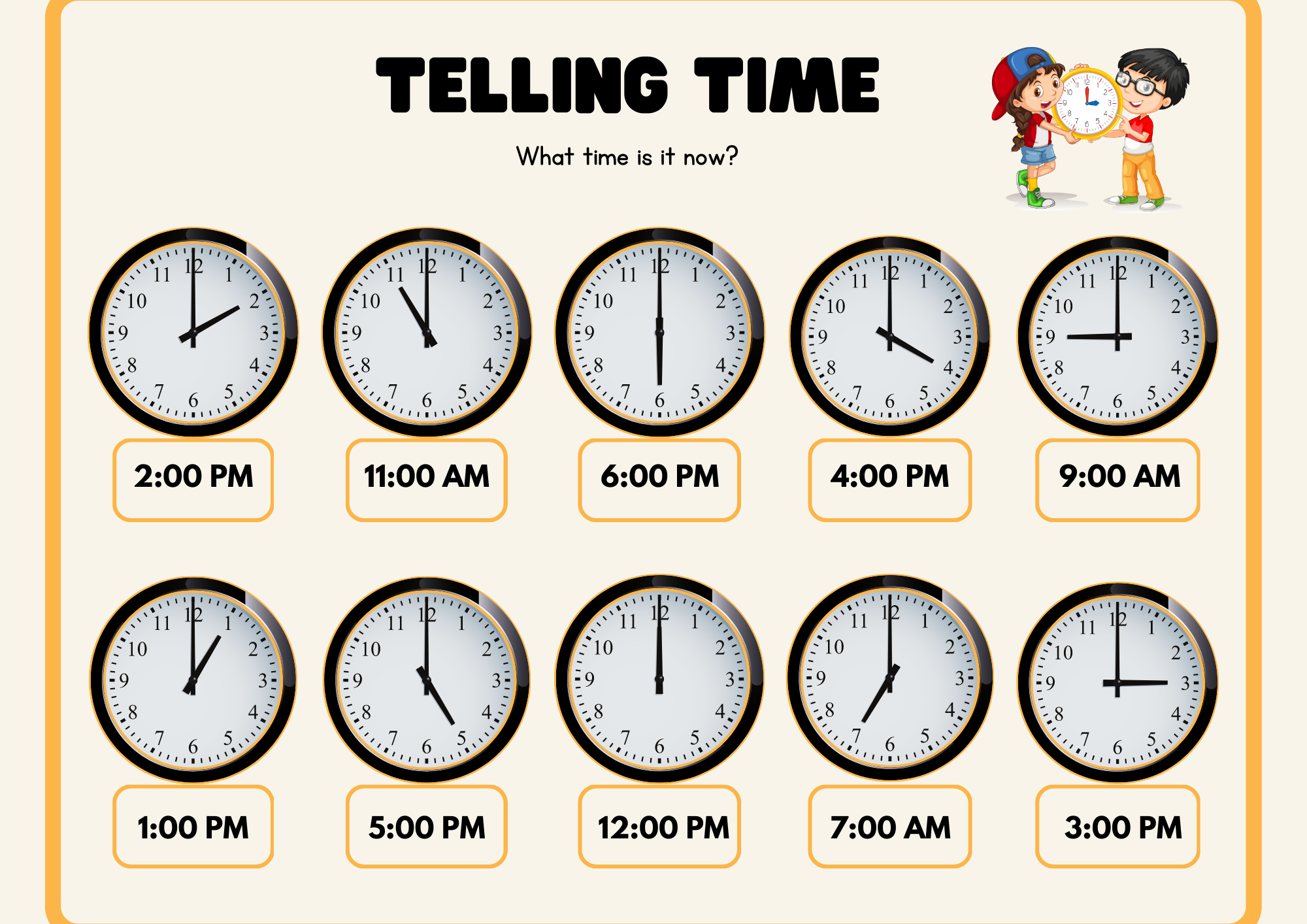 Educational learning materials for kids Laminated A4 Size Chart TELLING ...