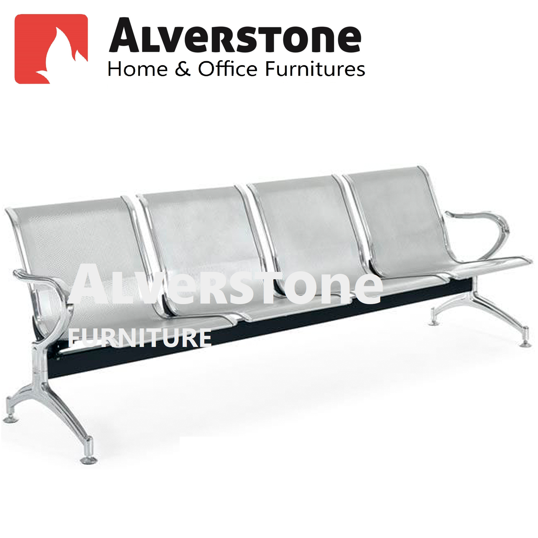 Alverstone Gang Chair 4 Seater (Steel) | Lazada PH