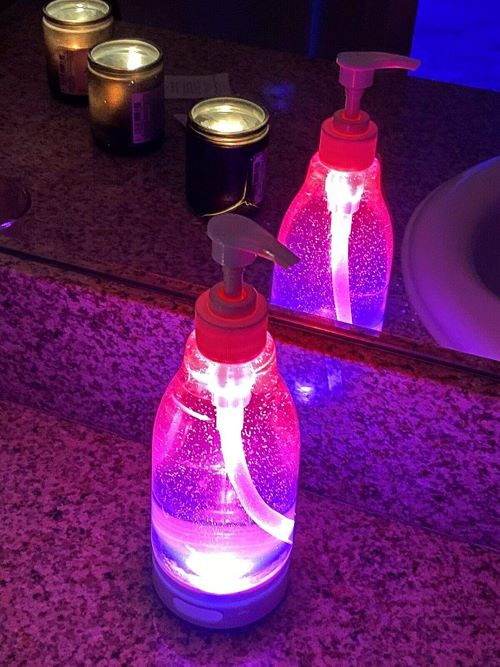 Soap Bright LED Lighted Soap Dispenser Nightlight Soap Dispenser Hand ...