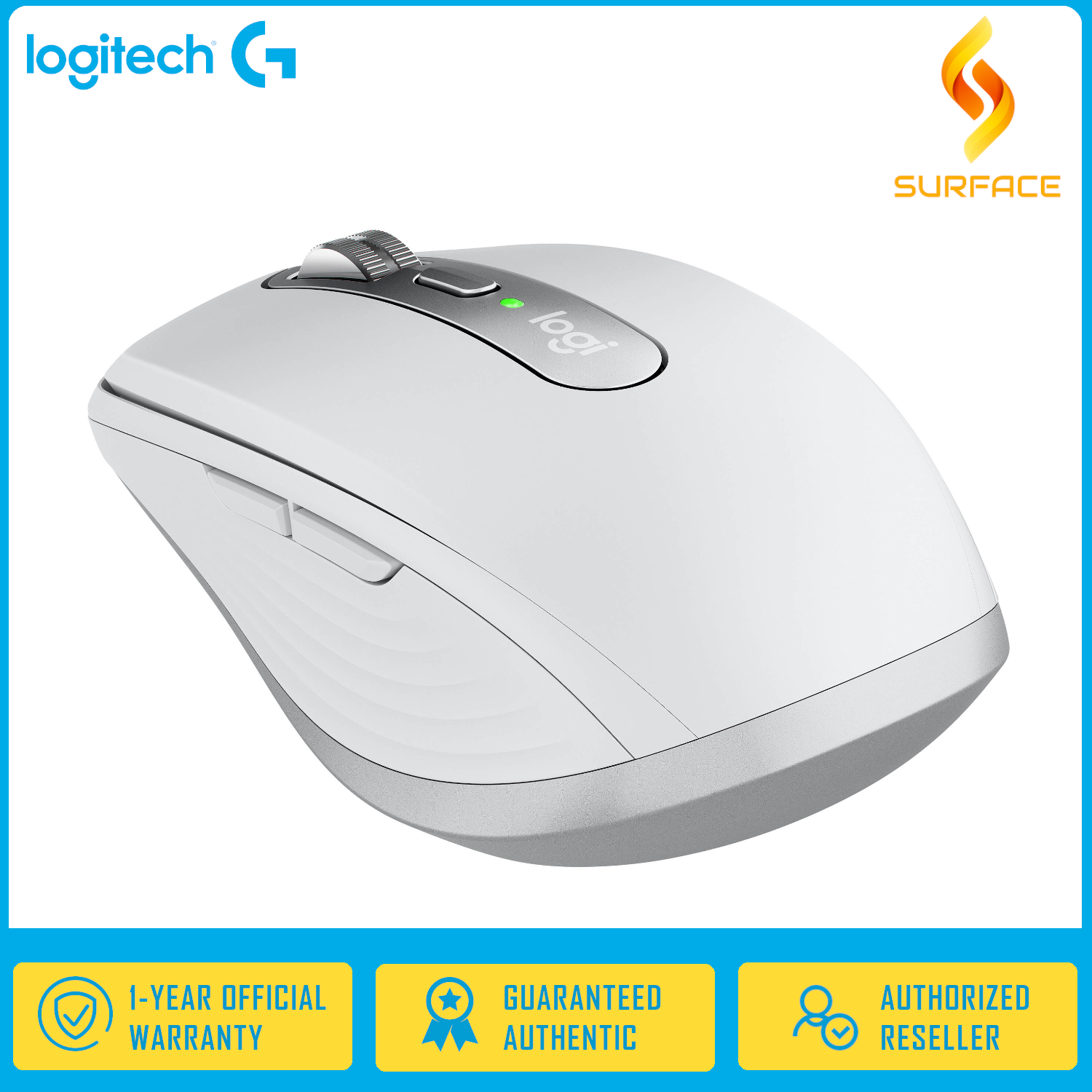 Logitech MX Anywhere 3 Compact Performance Mouse, Wireless, Comfort, Fast Scrolling, Portable ...