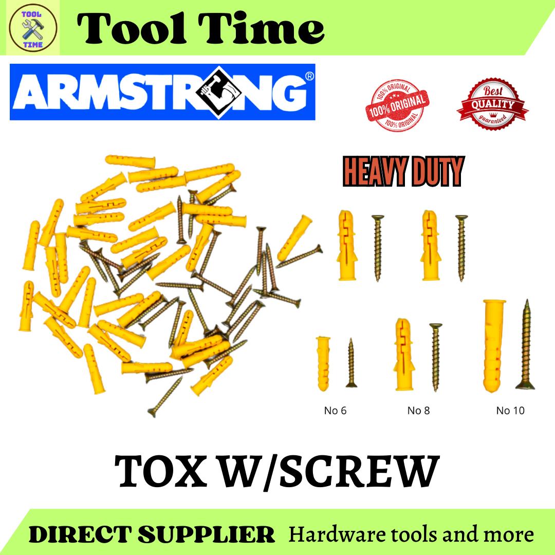ARMSTRONG TOX W/SCREW 30PCS/PACK FOR WOOD OR METAL | Lazada PH