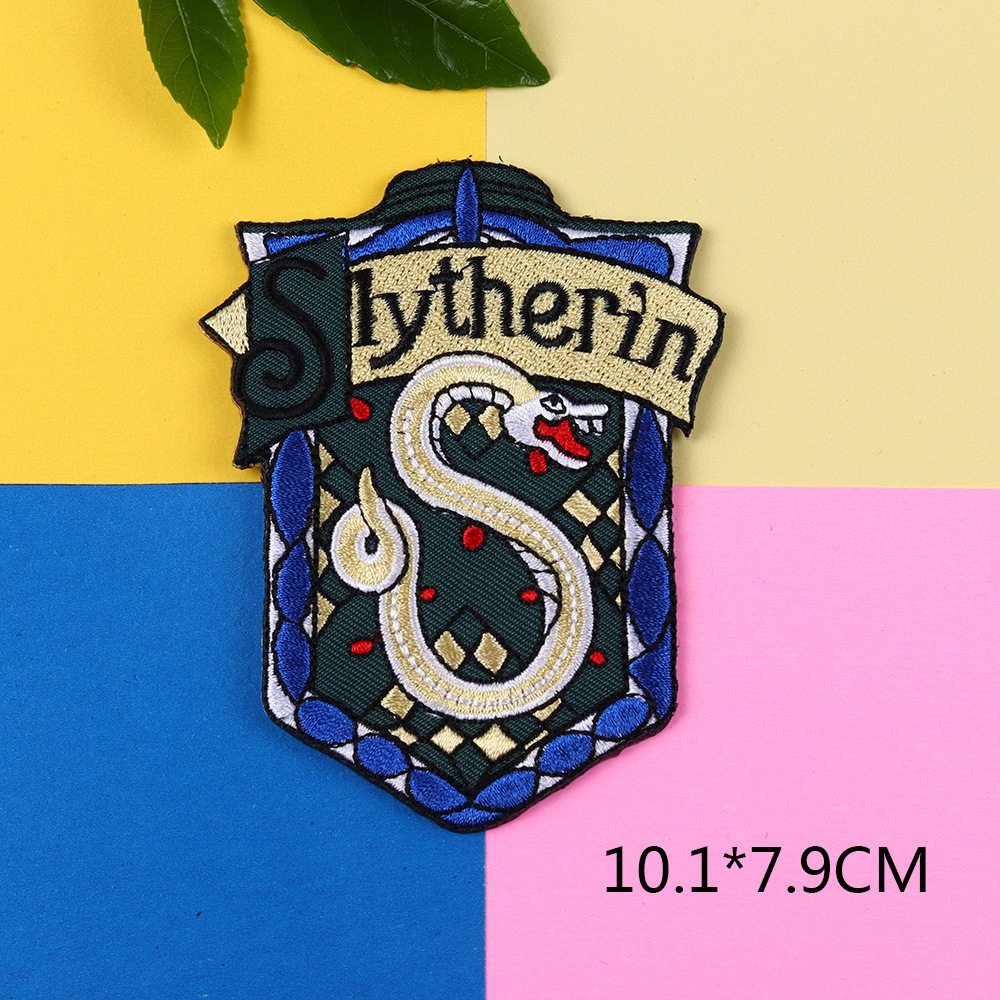 Harry Potter Animation Logo Patch For Clothes Punk Logo DIY Embroidered ...