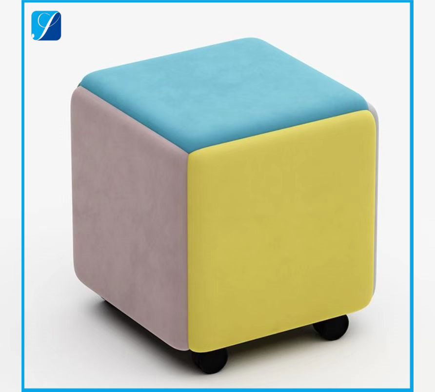 5 in 1 Sofa Stool Chair With Casters Home Rubik's Cube Combination Fold ...