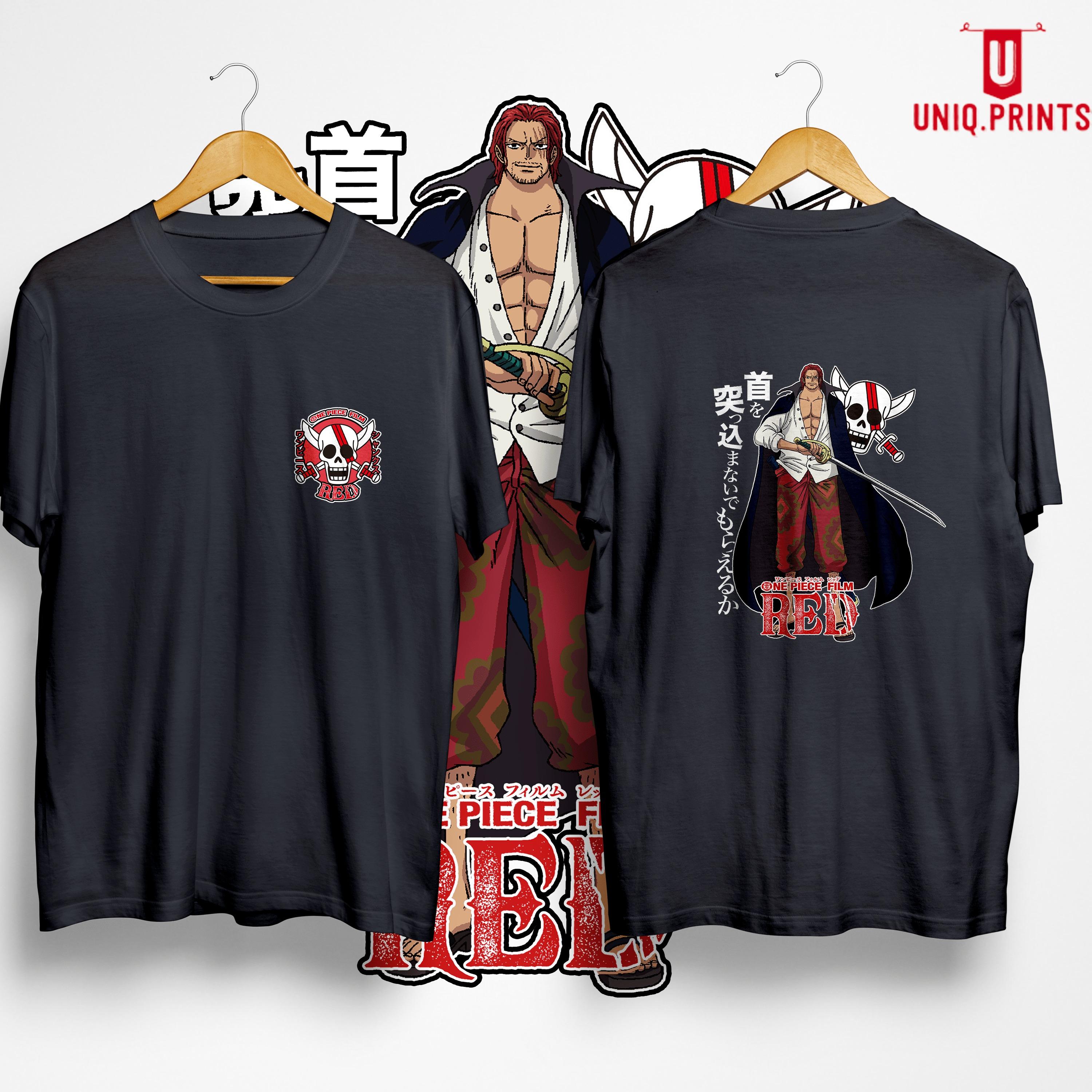 Uniq.prints ONE PIECE RED SHANKS Graphic Tshirt Unisex | Lazada PH